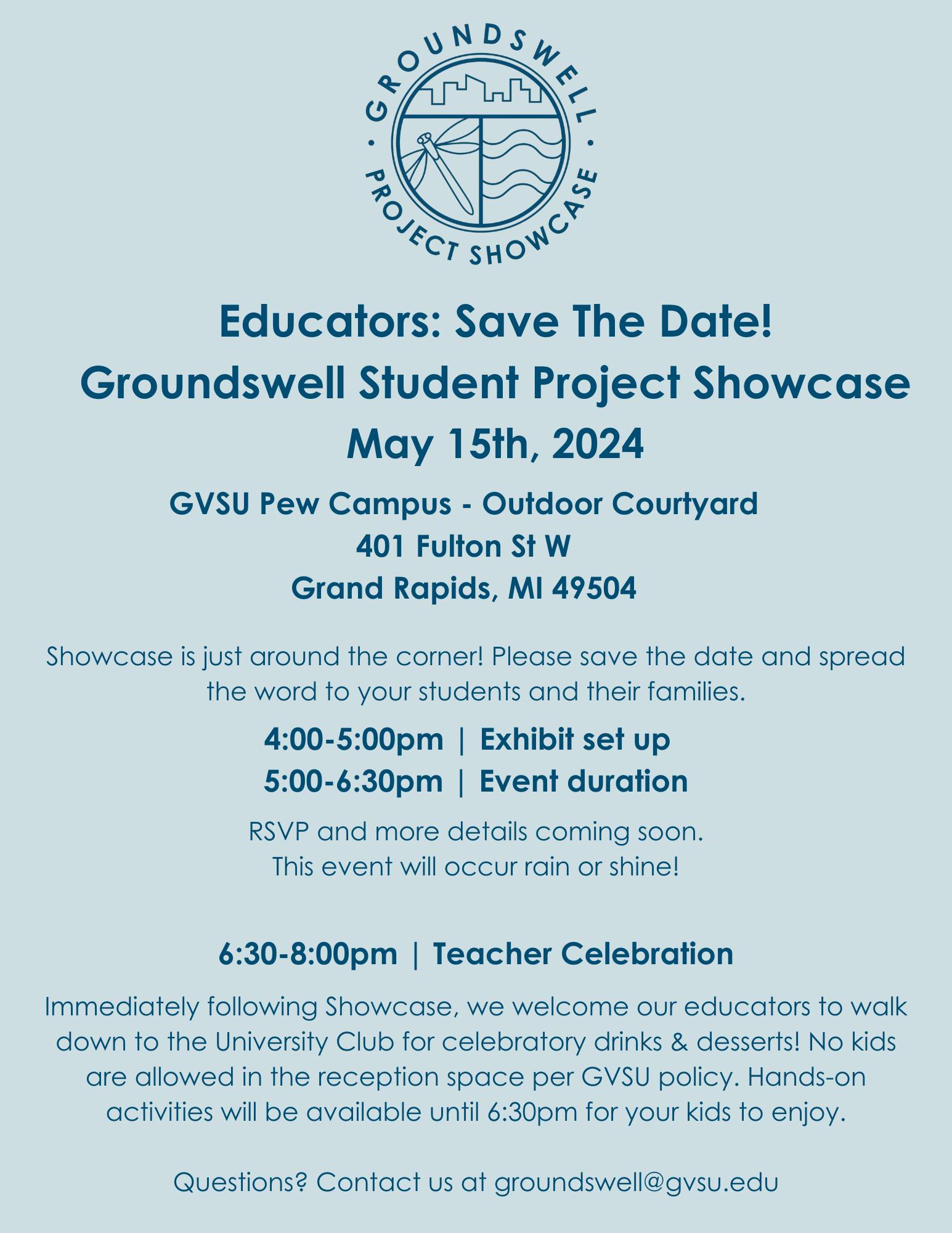 Student Project Showcase - Groundswell Stewardship Initiative - Grand Valley State University
