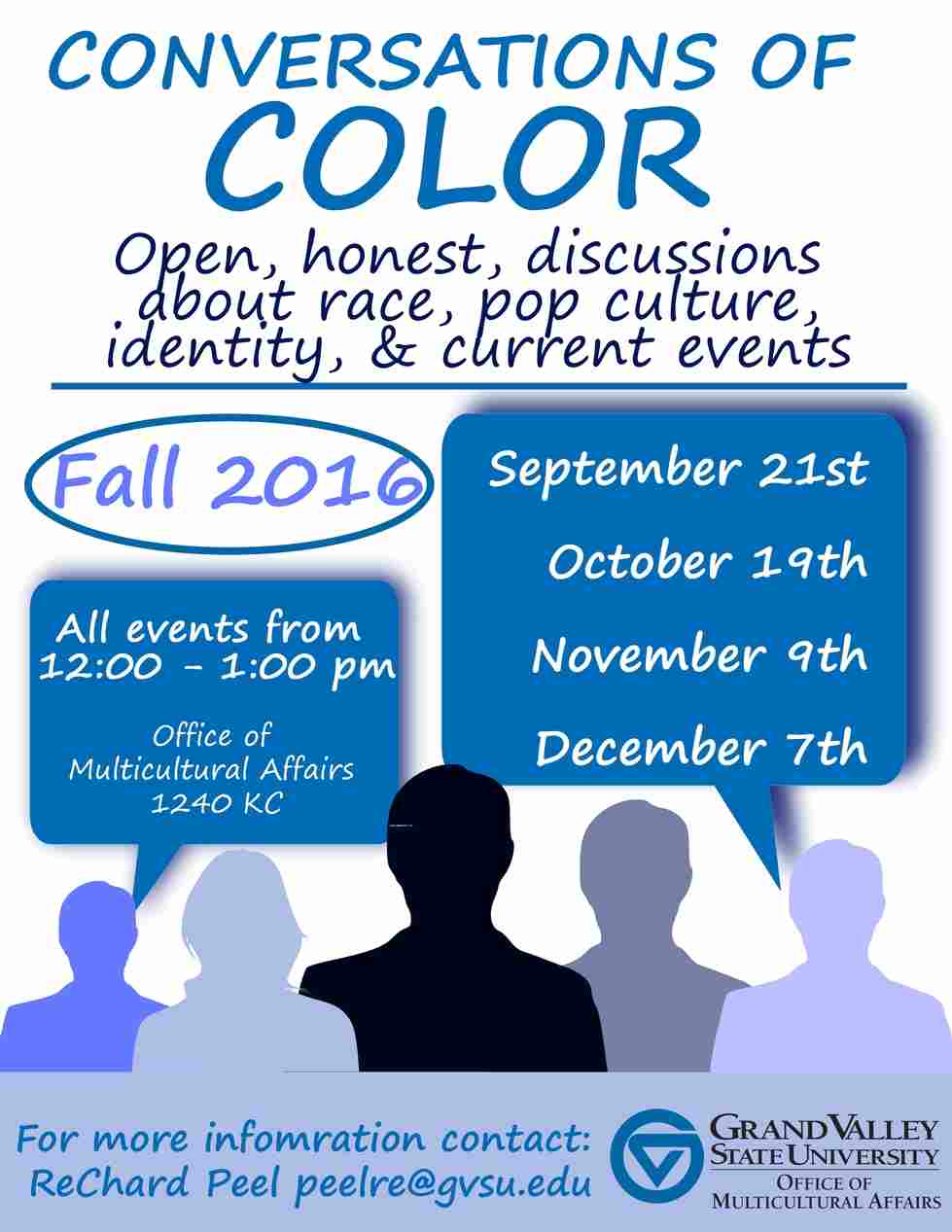 Conversations of Color Dialogue Series - Multicultural Affairs - Grand ...