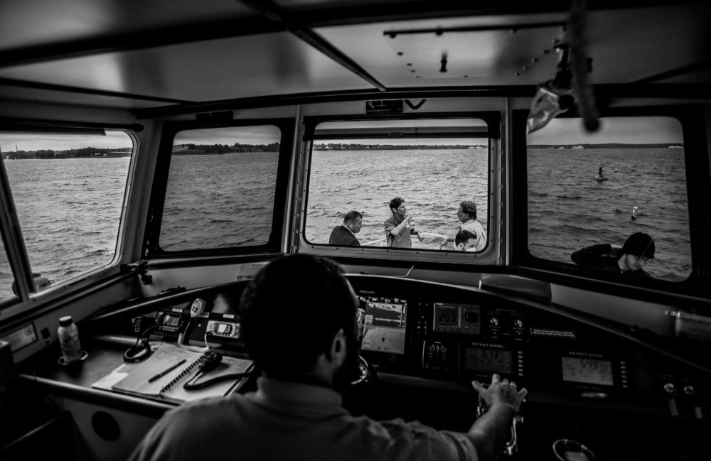AWRI hosts U.S. Senator Gary Peters on tour of Muskegon Lake - GVNext