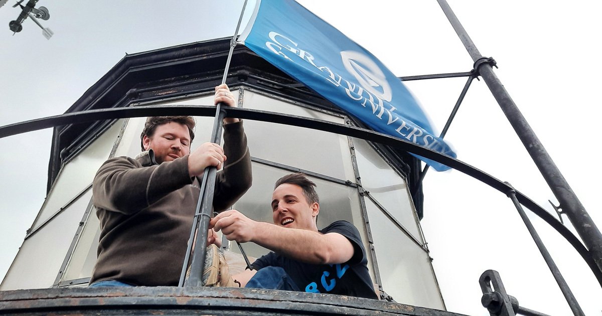 GVSU crew activates amateur radio at remote lighthouse in Lake Superior ...