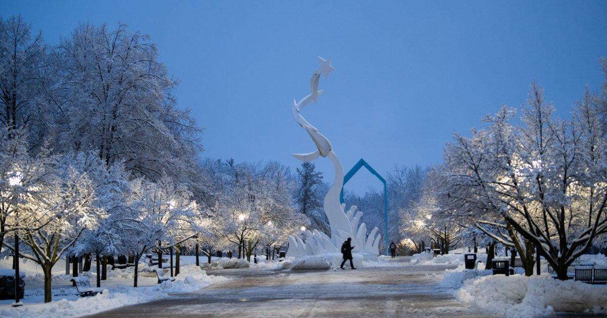 GVSU in photos: Snowfall transforms campus - GVNext