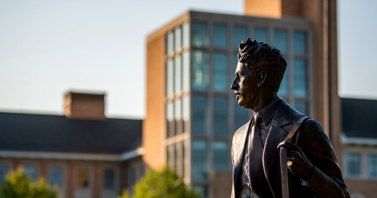 New sculpture of Mathias Alten on GVSU campus to include augmented ...