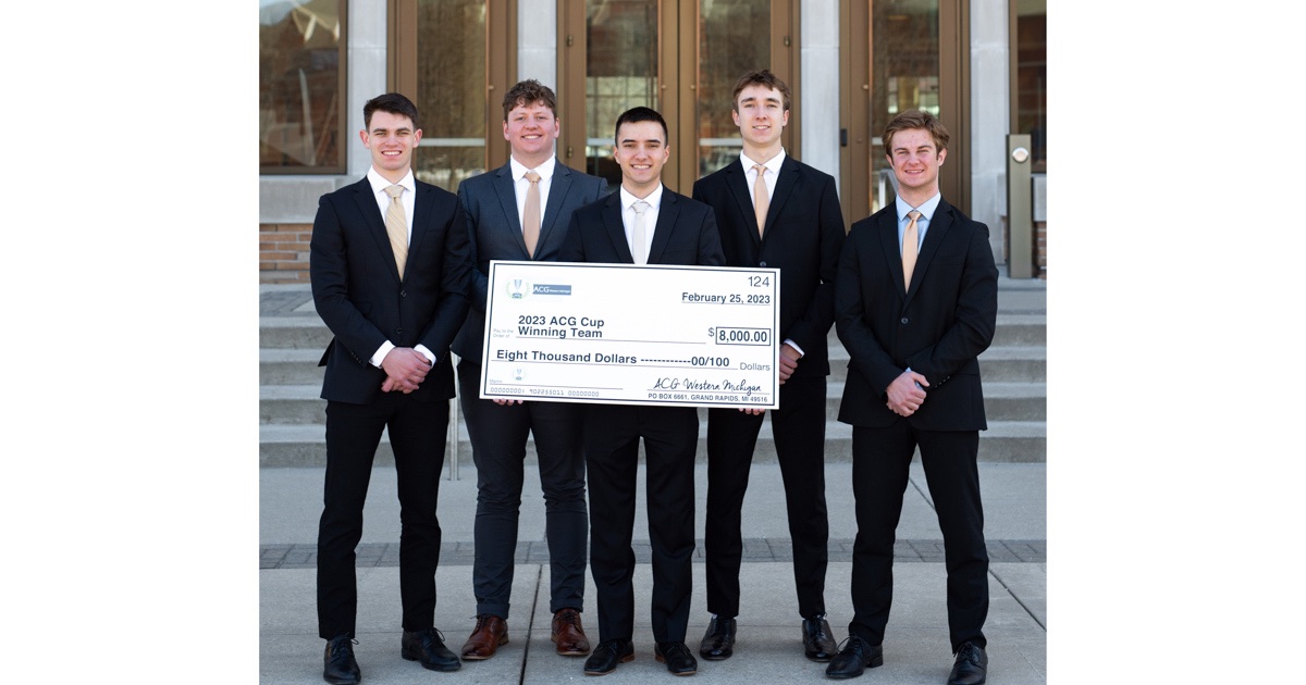 Seidman student team takes top award at ACG Cup - GVNext