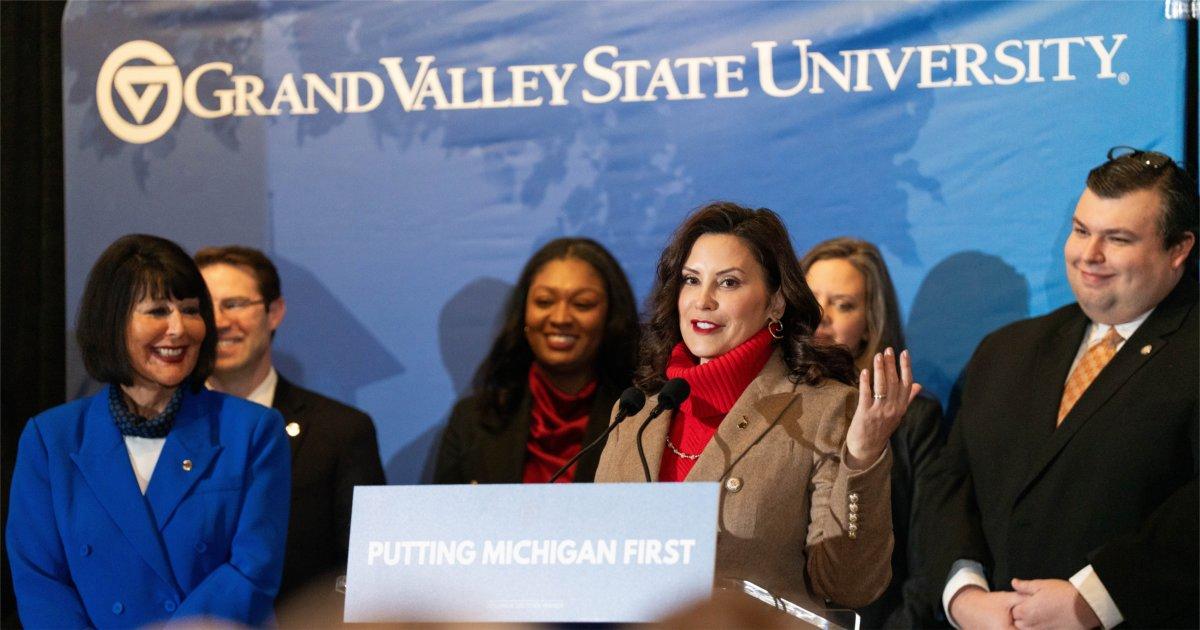 Blue Dot, big impact: Gov. Whitmer visits campus, signs bill with $30 ...